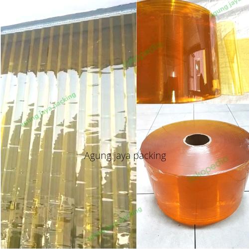 Jual pvc curtain orange tirai plastik PVC orange - Jakarta Barat ...