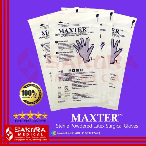 Jual MAXTER Latex Sterile Surgical Gloves, Powdered - 6 - Kota Bandung ...