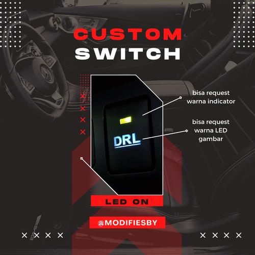 Jual Custom Switch Saklar Lampu LED DRL on off - Hijau Ori, Honda New ...