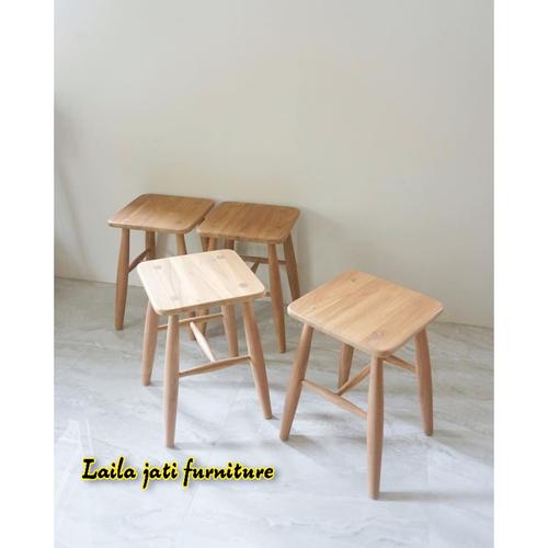 Jual Stool Cafe, Stool Minimalis Kayu Jati, Stool Kayu Jati Murah - Kab ...