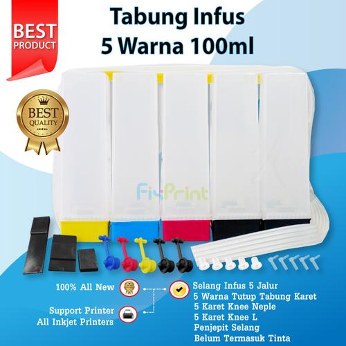 Jual Tabung Infus Sepatu 5 Warna 100ml Modif Printer IX6560 IX6770 ...