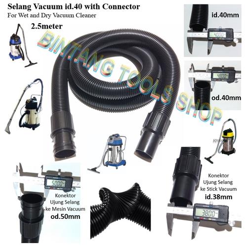Jual Selang Vacuum Cleaner id40 Complete 2.5meter for Krisbow Alphalux ...
