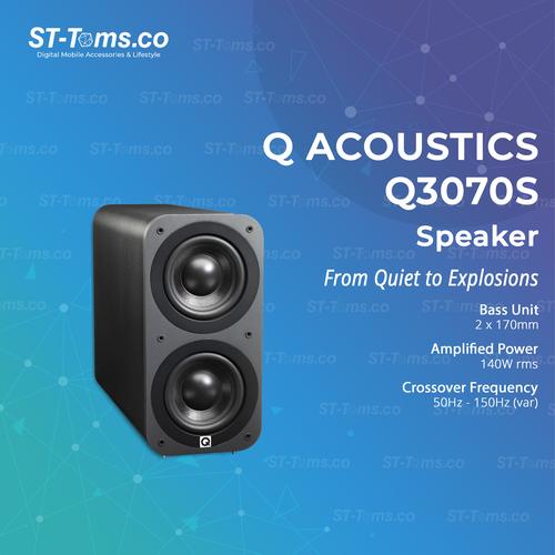 Promo Q Acoustics 3070S Active Subwoofer - Graphite Cicil 0% 3x ...