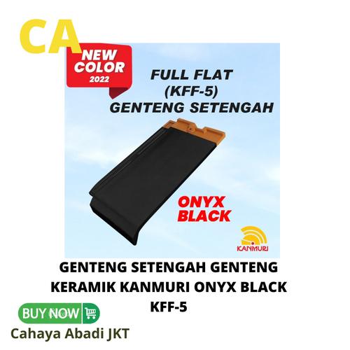 Jual GENTENG SETENGAH GENTENG KERAMIK KANMURI ONYX BLACK KFF-5 - Jakarta Pusat - CAHAYA ABADI ...