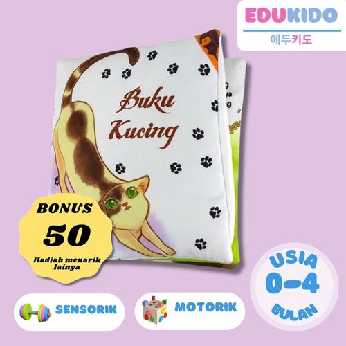 Jual Buku Edukasi Anak Mengenal Kucing Soft Book Gambar Hewan Story ...
