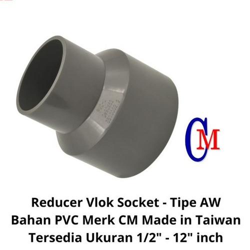 Jual Fitting PVC Vlok Sok AW 10x6 INCH - Reduser Sok CM Taiwan ...