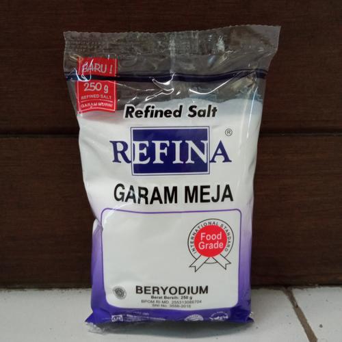 Jual Garam Meja Refina 250 gr Refined Salt Beryodium - Kab. Tangerang ...