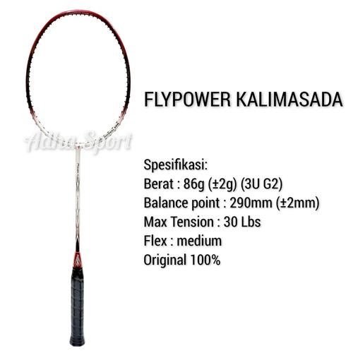 Jual Flypower Kalimasada White Red Original Raket Badminton Bulutangkis ...