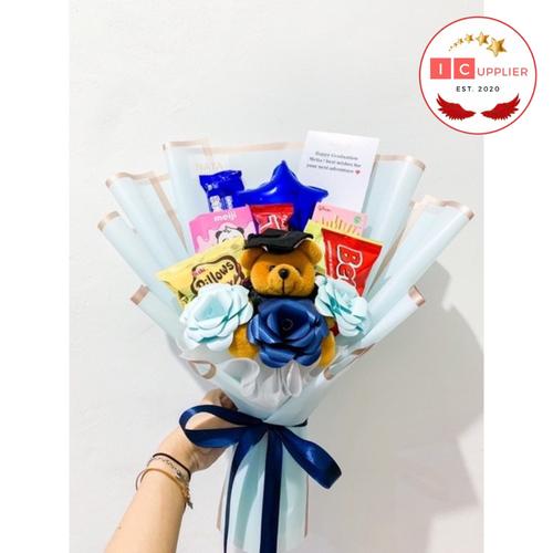 Jual INFINITY BLOOM GRADUATION SNACK BOUQUET - (PO 2-3 HARI) - buket ...