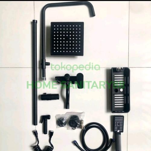 Jual SHOWER TIANG PANAS DINGIN BLACK MODEL TOTO PALOMA +JET SHOWER ...