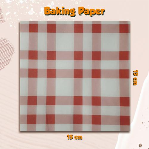 Jual Kertas roti motif gingham food grade alas roti simple 50 lembar ...