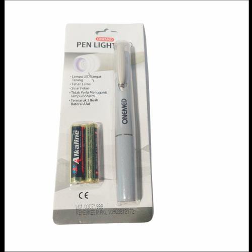 Jual Penlight Onemed LED / Pen Light dengan Free Baterai AAA Warna ...