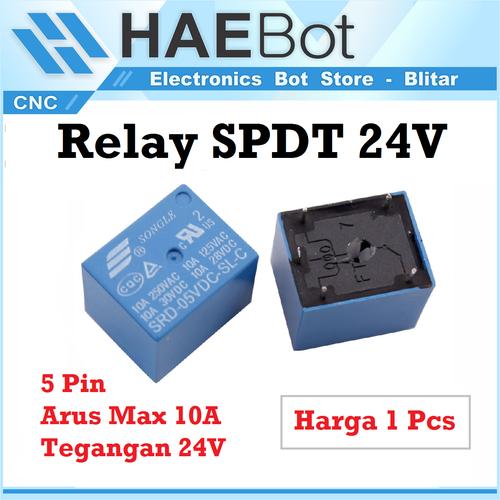 Jual [EBS] Relay 24V DC SPDT 10A 250VAC Songle Saklar Elektromagnetik 30VDC - Kota Blitar ...