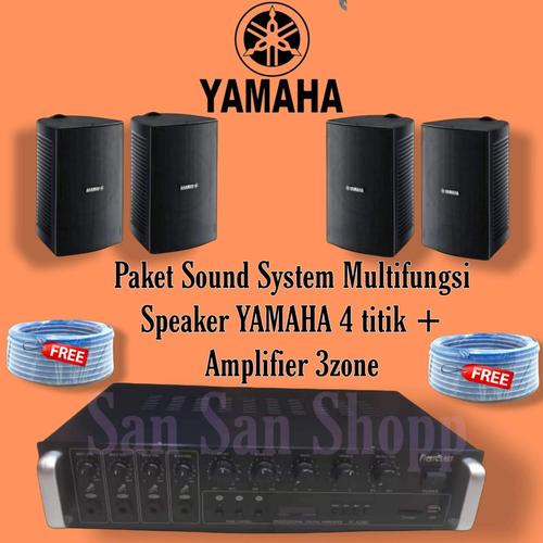 Jual paket sound system cafe resto yamaha vs 6 /4titik +amplifier 3zone - Jakarta Barat - San ...