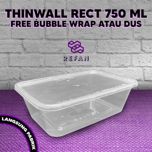Promo Kotak Makan Plastik 750 ML Thinwall / Tempat Makan Food Grade ...
