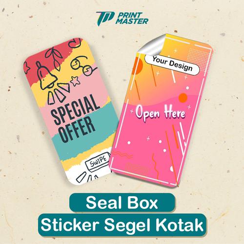 Jual Stiker Seal Custom Segel Box Pengiriman Custom Kemasan - Chromo ...