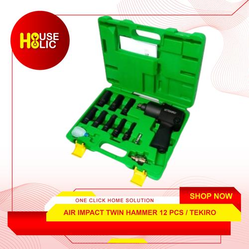 Jual TEKIRO Alat Buka Baut 1/2" Inch / Twin Hammer Set / Air Impact ...
