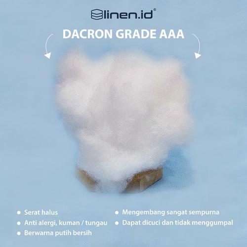 Jual Dacron / Dakron / Kapas / Silikon / Silicon / ISI BANTAL 1KG GRADE ...