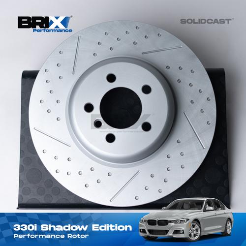 Jual BRIX Brake Disc Piringan Rem Depan For BMW F30 330i Shadow 370mm ...