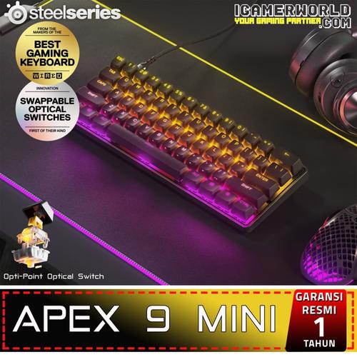 Jual Steelseries Apex 9 Mini 60% OptiPoint Optical Switch Gaming ...