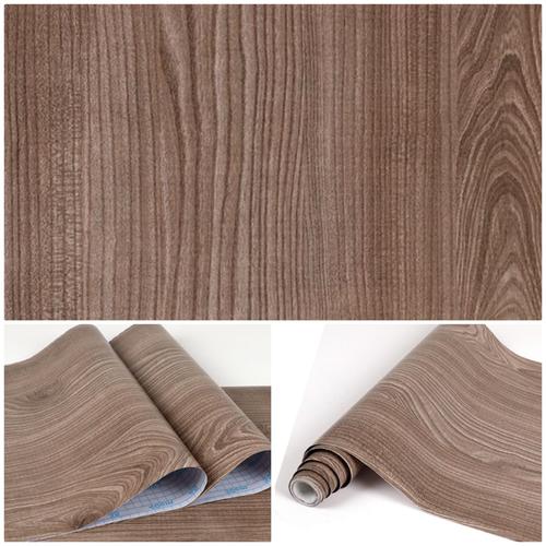 Jual wallpaper dinding stiker flafon kayu coklat Milo serat halus ...