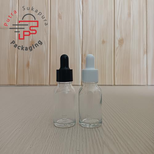Jual botol pipet 15ml kaca natural tebal/botol serum 15ml/ring smooth ...