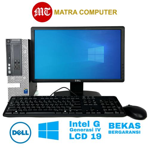 Jual Komputer kantor DELL pentium G intel generasi 4 lcd 19 bekas 3020 ...