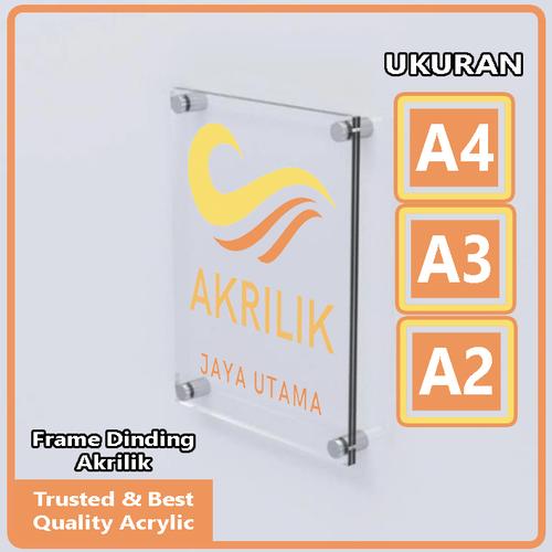Jual Frame Dinding Akrilik / Acrylic Frame / Frame Akrilik Foto A4 - A4 ...