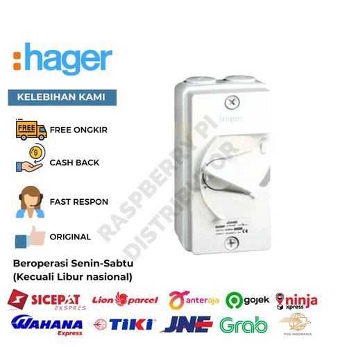 Jual Hager Isolating Switch JG432U 4Pole 32A Weather Proof IP66 ...