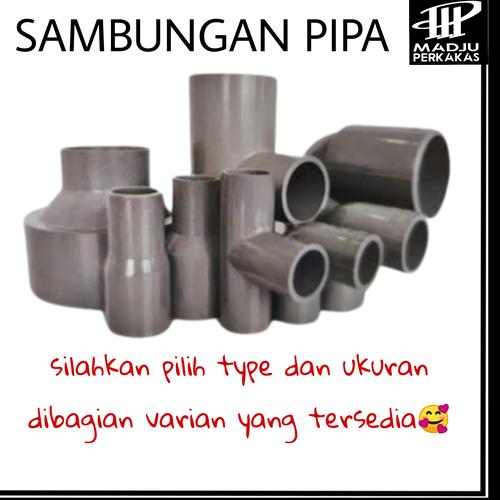 Jual fitting pvc sambungan pipa pvc sok knee tee socket watermur vlok ...