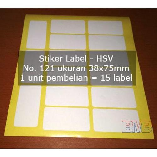 Jual JPV HSV No 121 Stiker Label Seperti Tom and Jerry Paper Kertas ...
