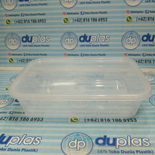 Jual ThinWall Cup Rectangle Plastik Persegi Panjang 500 ml 25 pcs ...