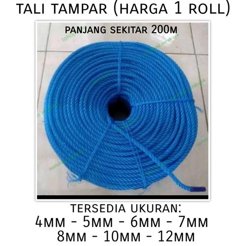 Jual 1 ROLL Tali Tampar 4 5 6 7 8 10 12 mm Tali ikat tali tambang plastik - 5mm - Kota Surabaya ...