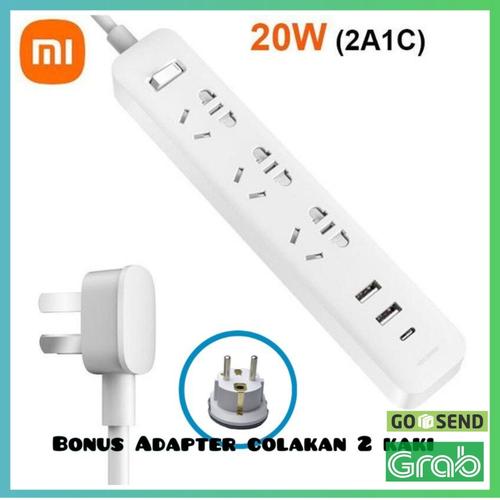 Jual Terminal/Colokan listrik Dengan 2 usb port dan type C 1,8m Orginal ...