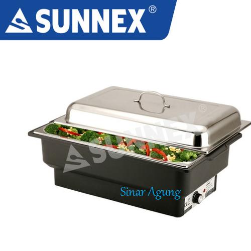 Jual SUNNEX CHAFING DISH ELECTRIC PEMANAS LISTRIK 8.5ltr KOMPLIT 1 SET ...