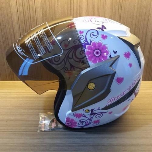 Jual Kawasaki KLX 150 Helm Motor Sertifikat SNI Premium Flower Anti UV ...