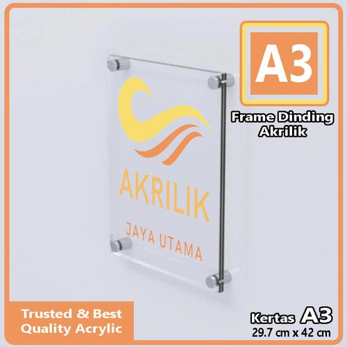 Jual Acrylic Frame/ Frame Dinding Akrilik / Frame Akrilik Foto A3 - A4 ...