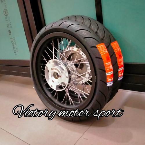 Jual velg jari jari Nmax aerox velg vrossi 215 250 14 plus ban Maxis ...