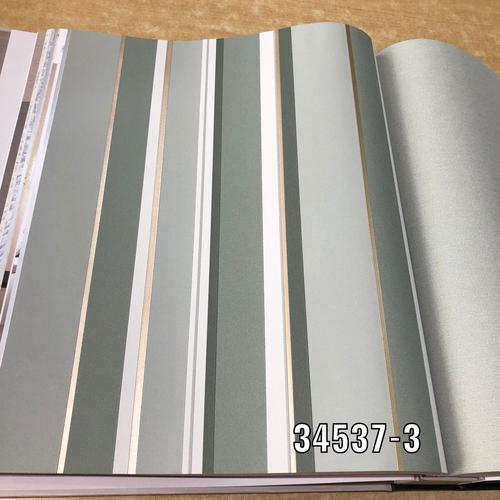 Jual WALLPAPER DINDING KOREA GARIS MINIMALIS HIJAU ABU MODERN TEXTURE ...