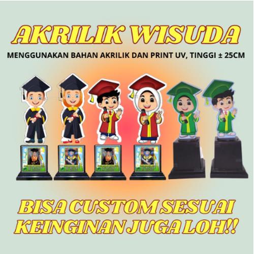 Jual PIALA AKRILIK WISUDA FREE STIKER TK/PAUD/SD TERBARU - Kota ...