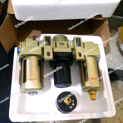 Jual AIR FILTER REGULATOR LUBRICATOR SMC AC3000-03 DRAT 3/8" INCH ...