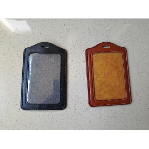 Jual Casing ID Card Tempat Nama Half Kulit Synthesis Card Holder ...