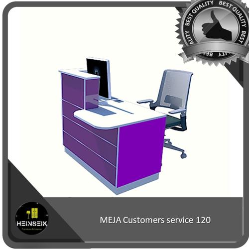 Jual MEJA CUSTOMERS SERVICE / Resepsionis modular simple 120 - Hitam ...