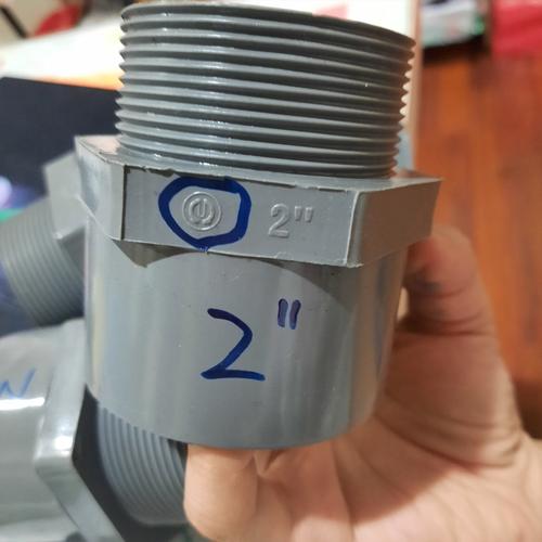 Jual sok drat luar 2" maspion SDL 2" inch pvc valve socket sok 2"AW ...