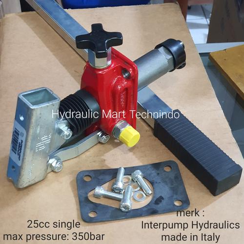 Jual hand pump hidrolik 25cc single acting merk Interpump Hydraulic - Italy - Kota Bandung ...
