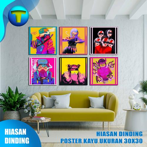 Jual Hiasan Dinding Pop Art Poster Kayu Minimalis Dekorasi Walldecor ...