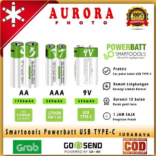 Jual Smartoools PowerBatt AA/ AAA/ 9V 2pcs Rechargeable Battery Batre Cas - AAA - Kota Surabaya ...