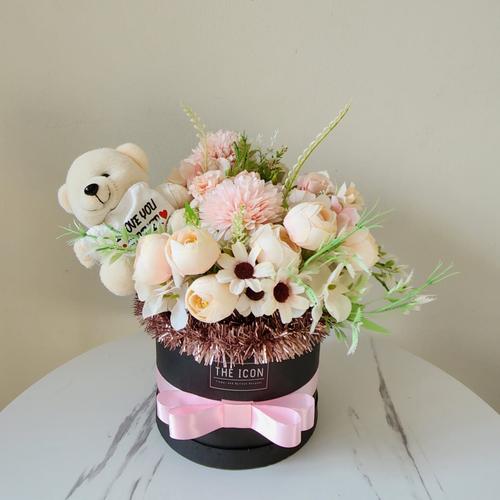 Jual Artificial Flower Box Bouquet / Bloom Box Mix / Buket Bunga Box ...