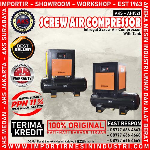 Jual Kompresor Udara Integral Screw Air Compressor Dinamo 15 Hp 300 ...