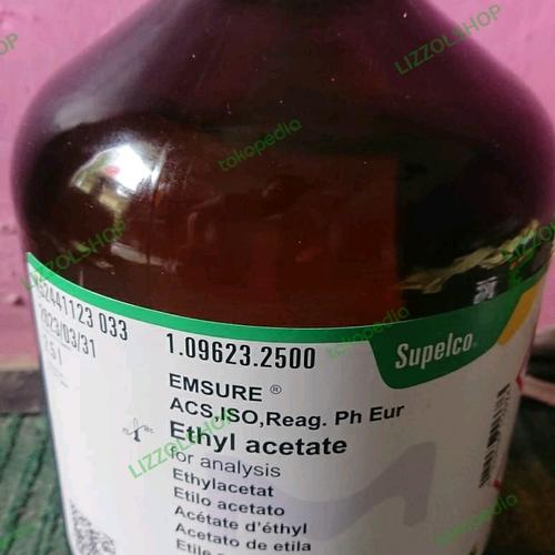 Jual Ethyl acetate 2,5 l MERCK pro analysis 1.09623.2500 - Kab ...